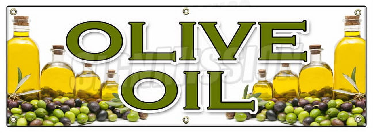 72" OLIVE OIL BANNER SIGN extra virgin cooking dinner salad ...