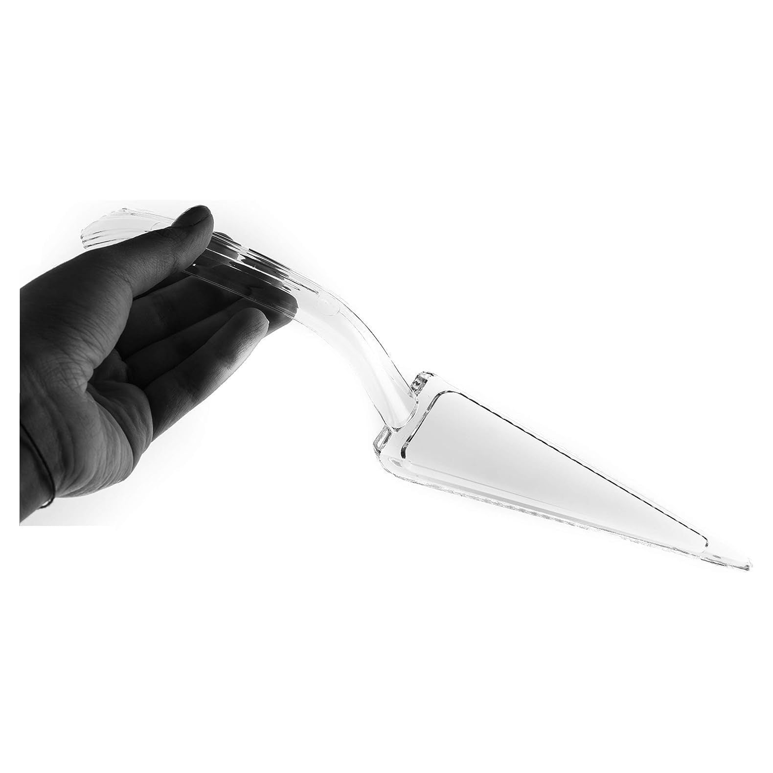 [72 PACK] Clear Disposable Plastic Cake Servers - Pie Servers 10 Inch ...