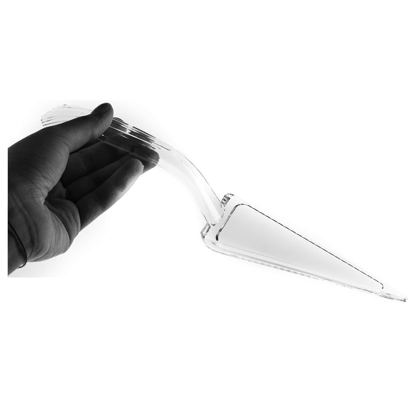 [72 PACK] Clear Disposable Plastic Cake Servers - Pie Servers 10 Inch ...