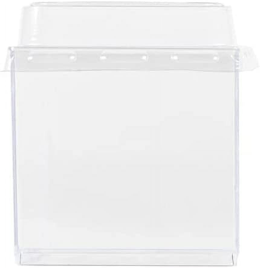 (72 PACK) EcoQuality 2 oz Small Square Clear Plastic Dessert Cups with ...