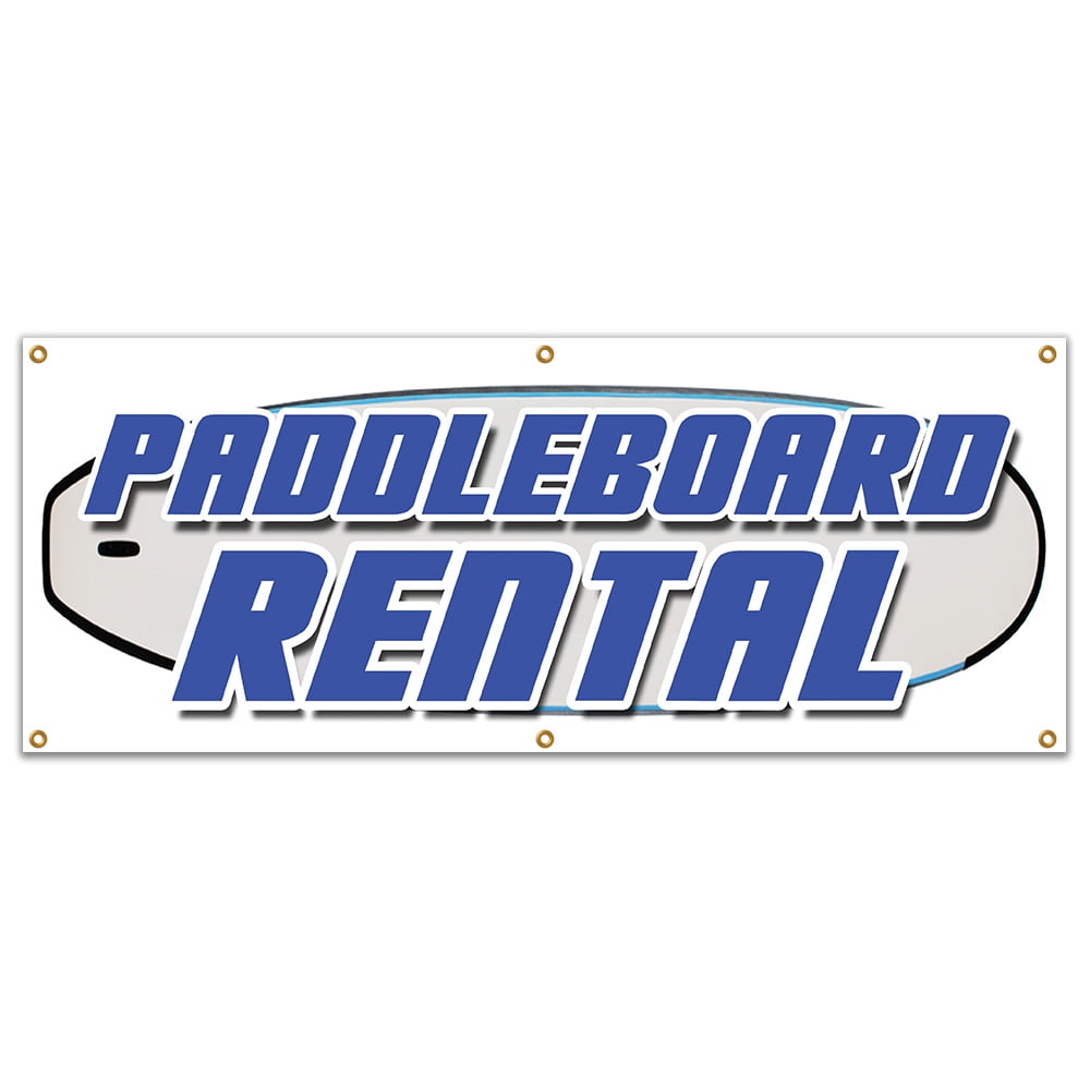 72" PADDLE BOARD RENTAL BANNER SIGN paddleboard stand up rent sales ...