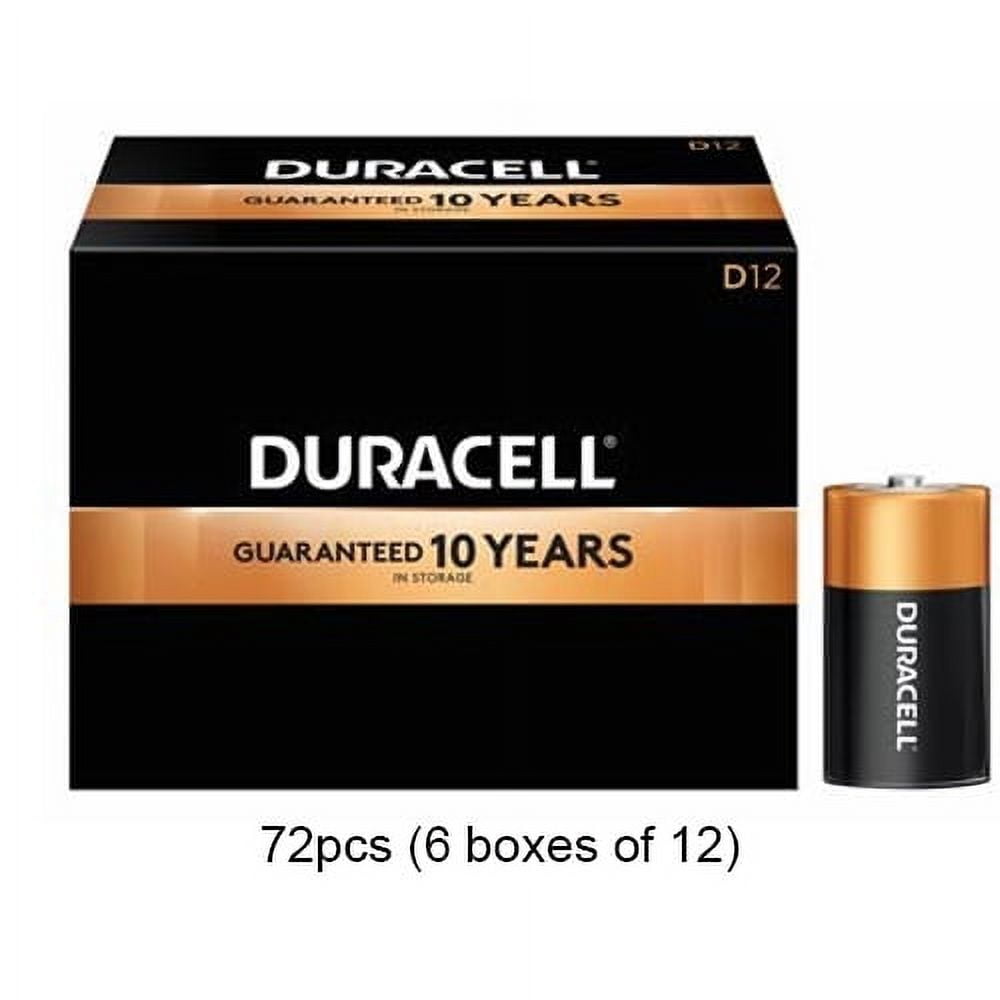 72-Pack D Duracell CopperTop Alkaline Batteries (MN1300) - Walmart.com