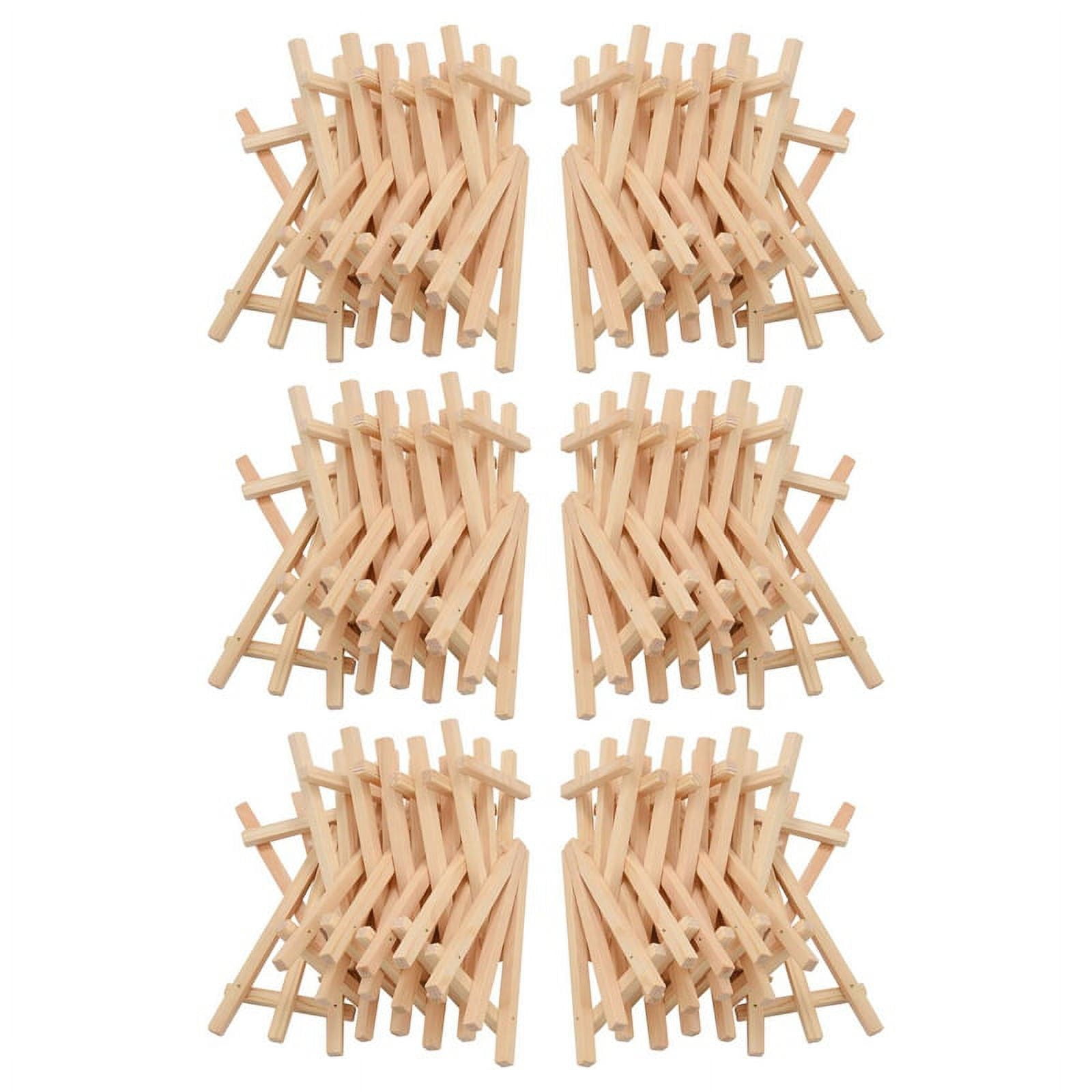 72 Pack Mini Wood Display Easel Wood Easels Set for Paintings Craft ...