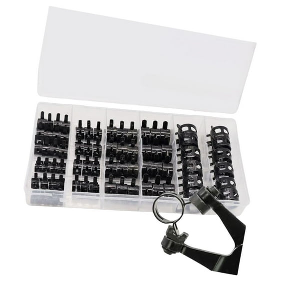 72 Pack Portable Spring Steel Cable Clip With Rubber Lining Designs Accessory for Multipurpose ...