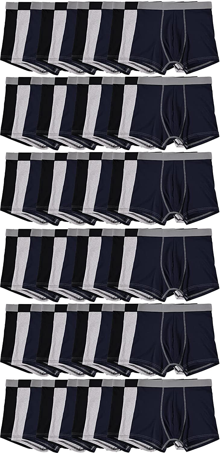 Yacht & Smith 72 Pack of Mens Boxer Briefs Underwear Bulk, 100% Cotton ...
