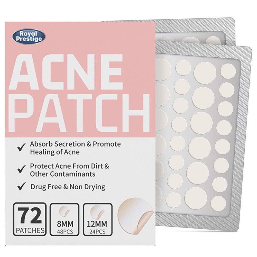 72 Patches Acne Pimple Healing Skin Treatment Patches for Face Spot ...