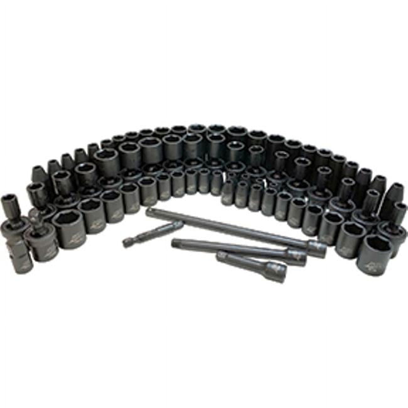 ATD Tools 2275 72-Pc. 1/4” Drive 6 Point SAE & Metric Standard & Deep ...