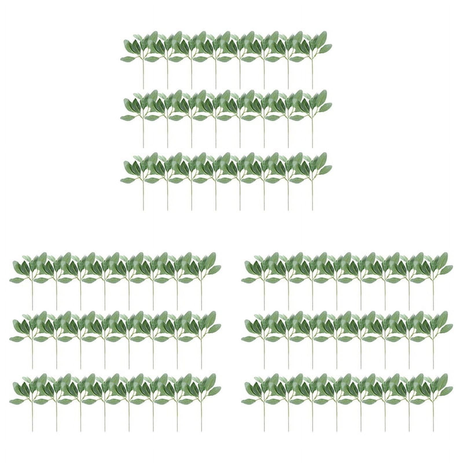 72 Pcs Artificial Flocked Lambs Ear Greenery Stems Faux Lambs Ear Stems ...