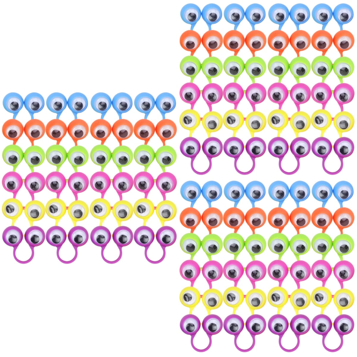 72 Pcs Big Eyes Ring Kids Rings for Toy Prank Pregnancy Test Child ...