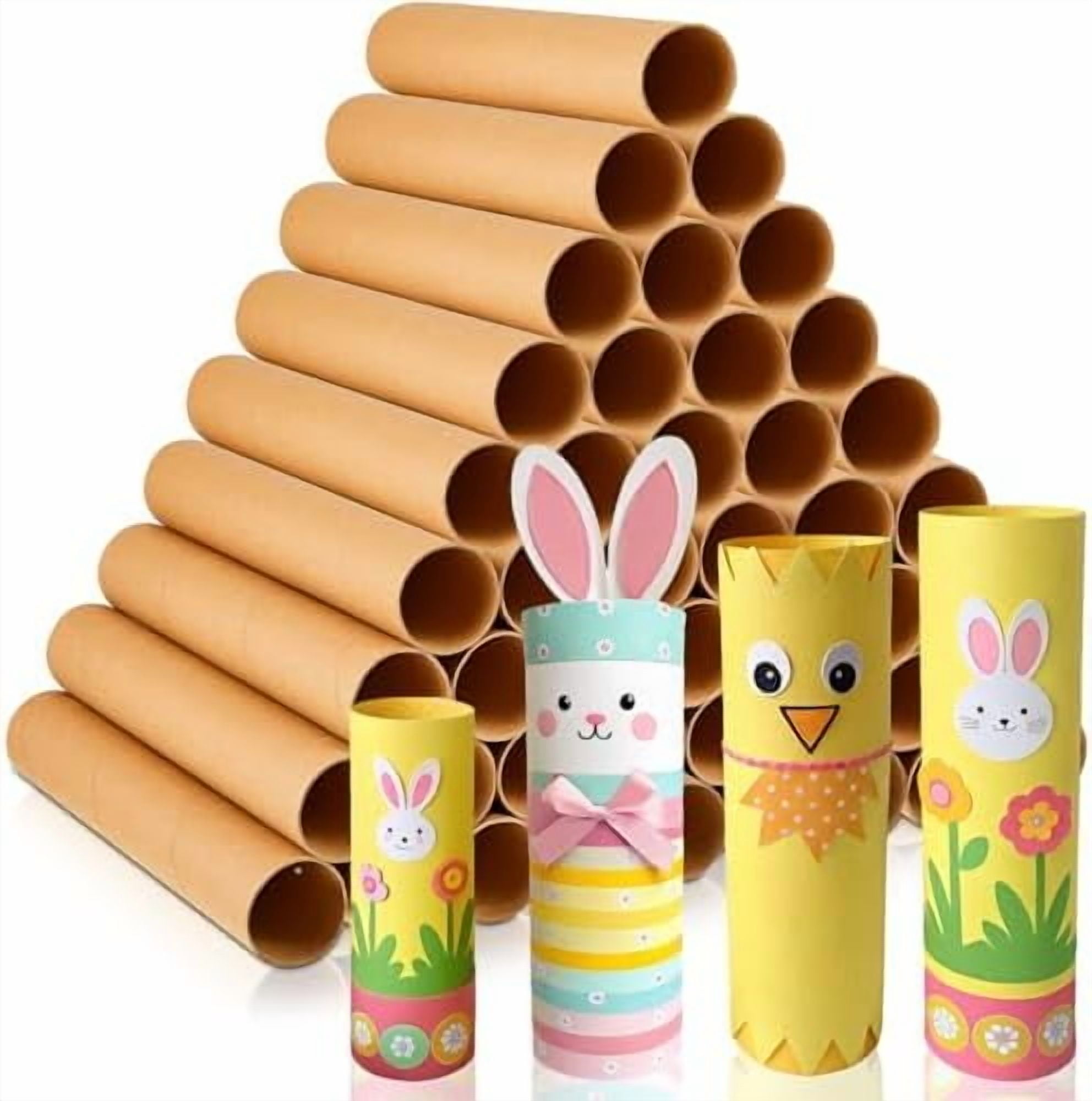 72 Pcs Cardboard Tubes for Craft DIY Empty Toilet Paper Rolls Craft ...
