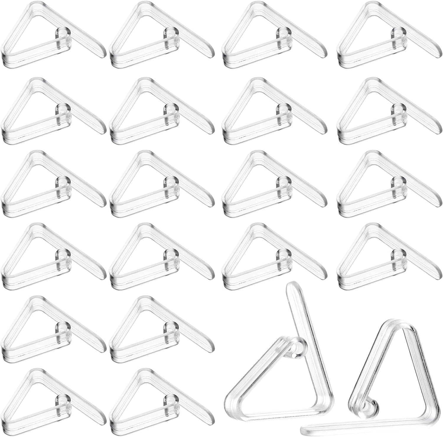 72 Pcs Clear Plastic Tablecloth Clear Clips Transparent Table Cloth ...