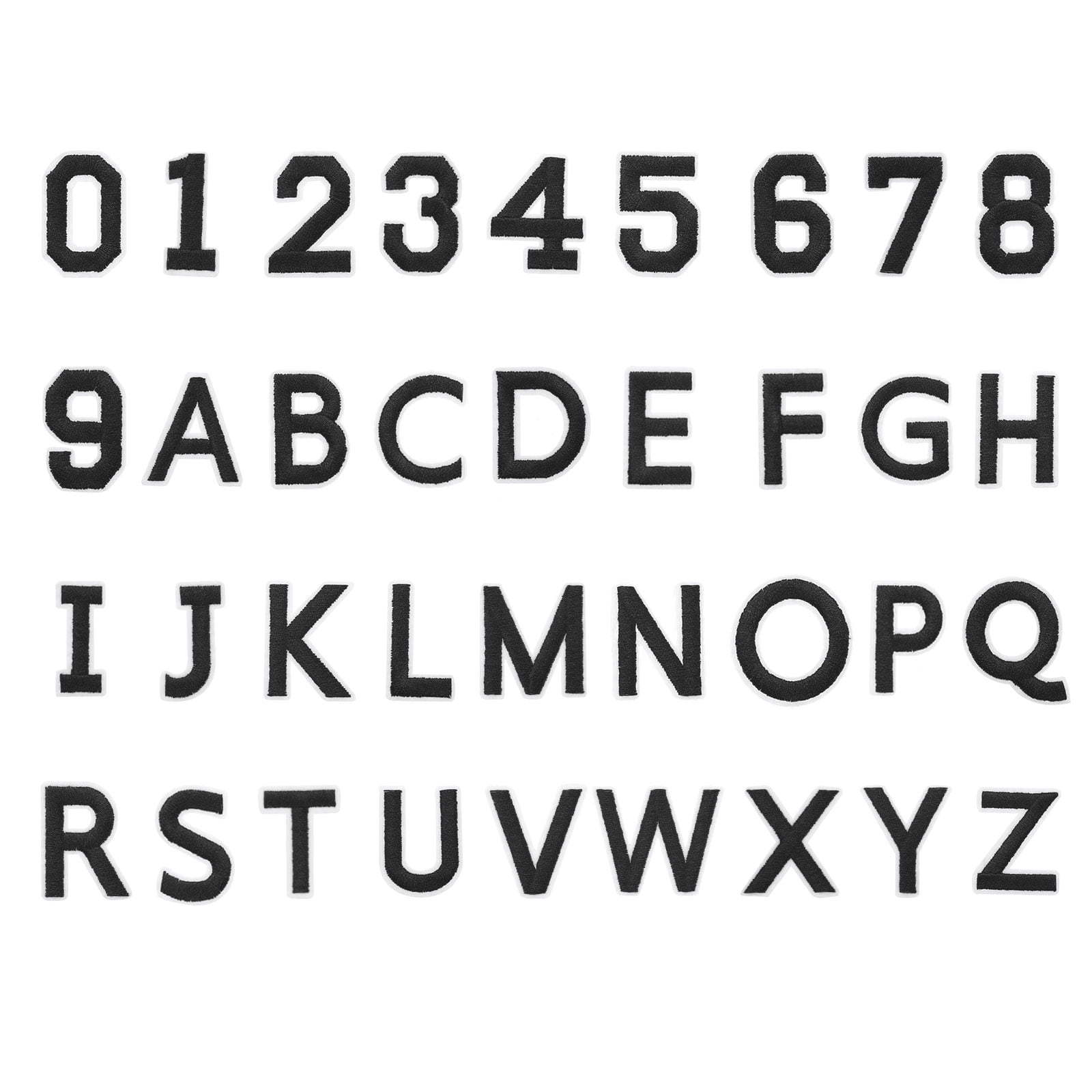 72 Pcs Iron on Letters and Numbers, 1.5 Inch A-Z Letter Patches and 0-9 ...