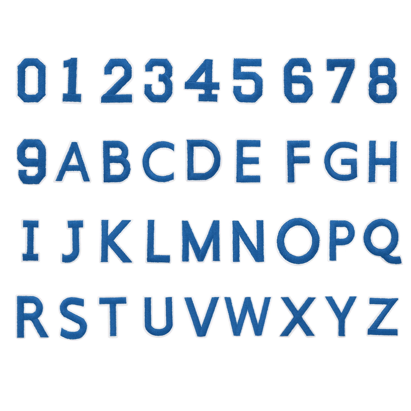 72 Pcs Iron on Letters and Numbers, 1.5 Inch A-Z Letter Patches and 0-9 ...