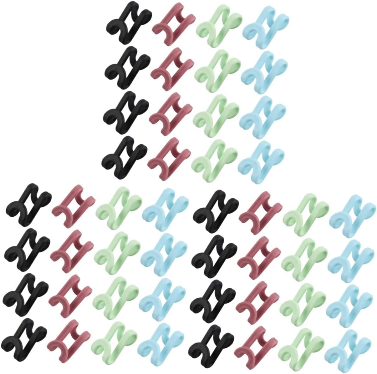 72 Pcs Multi Hanger Pant Hooks for Closet Mini Clothing Rack Hook up ...