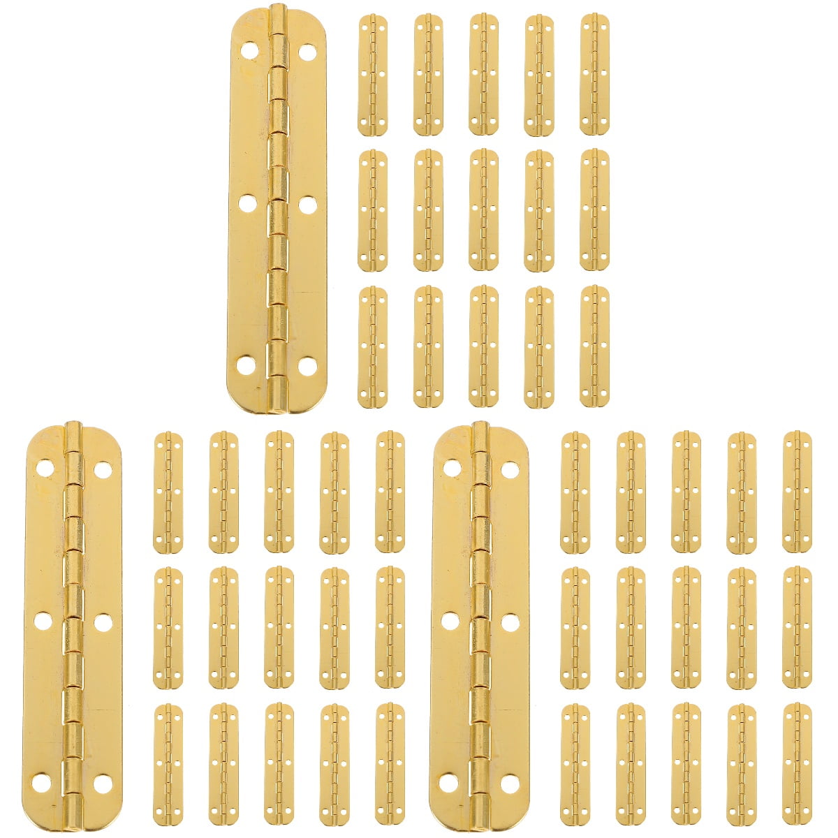72 Pcs Piano Hinge Small Hinges Mini Metal for Wooden Case Gift Flag ...