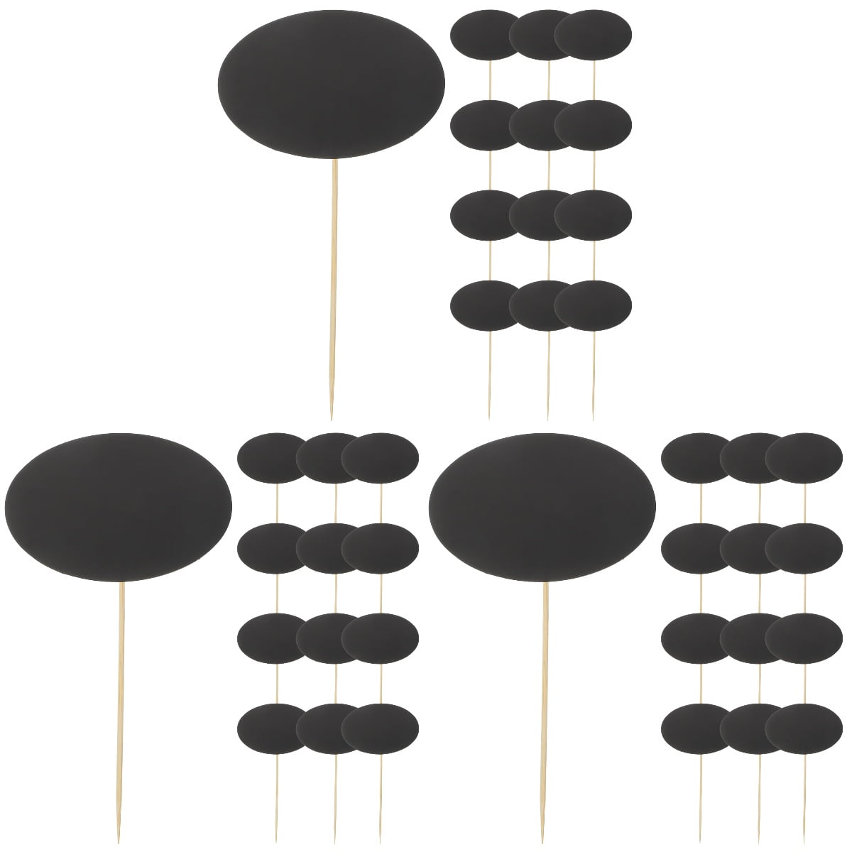 72 Pcs Price Tag Label Insert Wedding Cake Toppers Cheese Markers Food ...