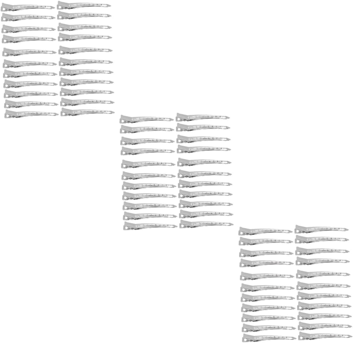 72 Pcs With Metal Duckbill Clip Hairstyle Clips Hairdressing Sectioning ...