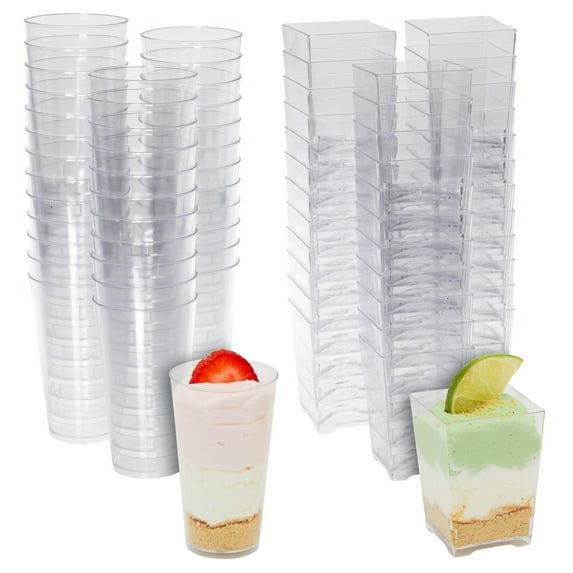 72 Pieces Assorted Dessert Cups for Appetizers, Parties, and Weddings ...