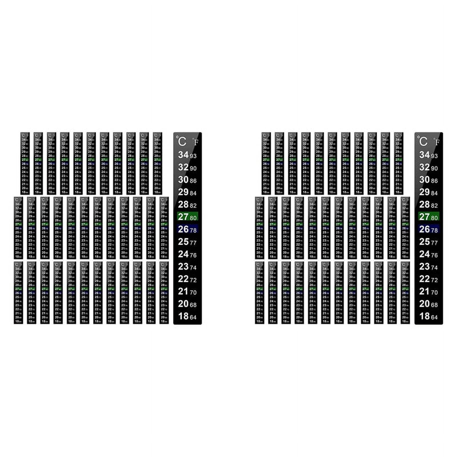 72 Pieces Digital Temperature Sticker Adhesive Thermometer Strip ...