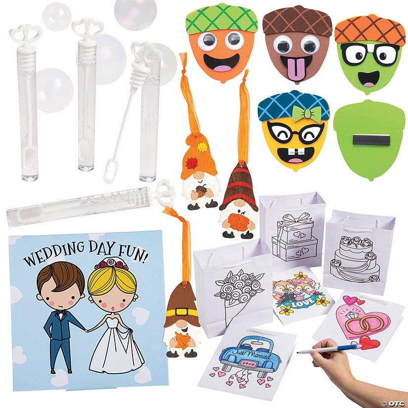 72 Pieces Kids Fall Wedding Activity Kit for 12 - Walmart.com