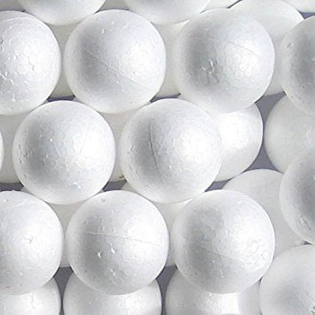 72 Pieces of 2" Inch Diameter Smooth Polystyrene Foam Balls for School ...