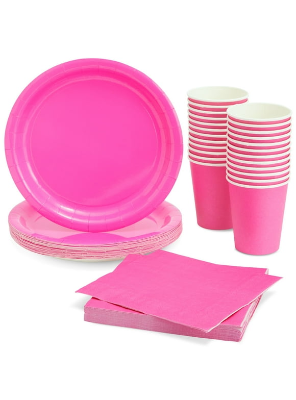 Pink Party Tableware in Pink Party Supplies - Walmart.com