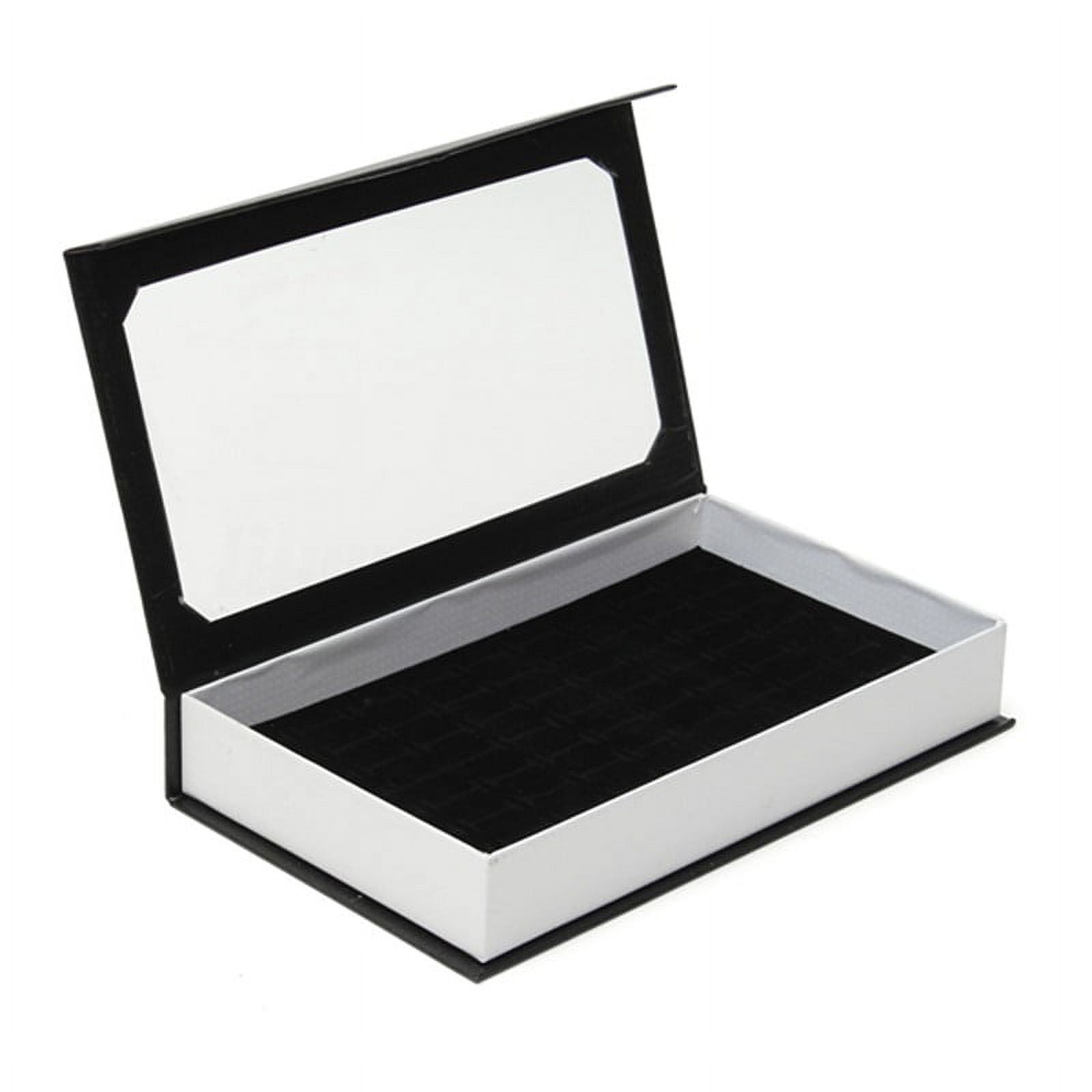 72 Ring Jewellery Display Storage Box Tray Show Case Organiser Earring ...