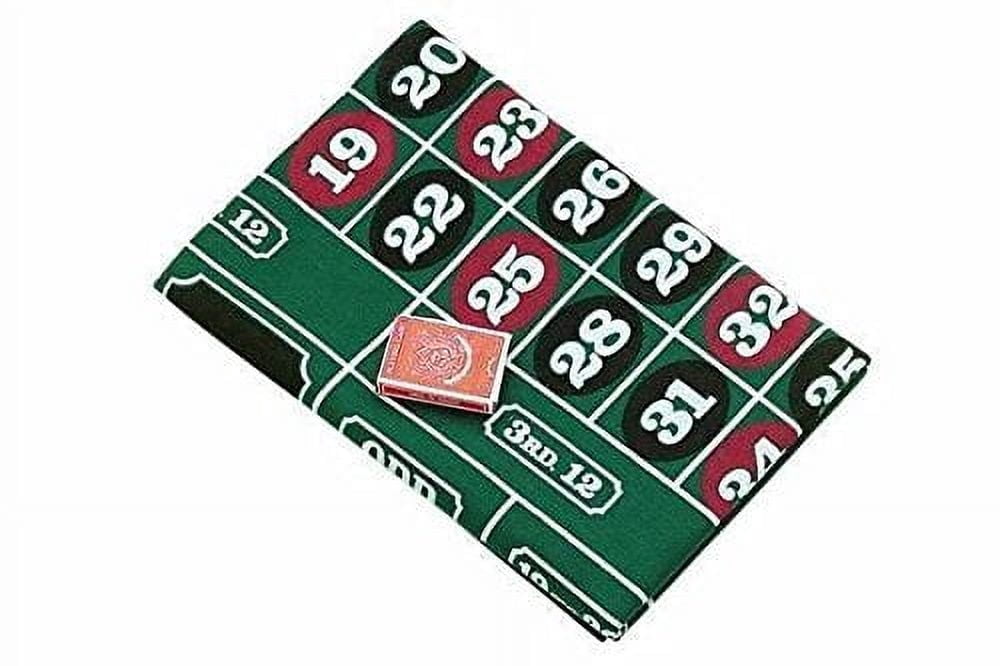 72-Inch Roulette & Blackjack Casino Felt Layout – Recreational Game ...
