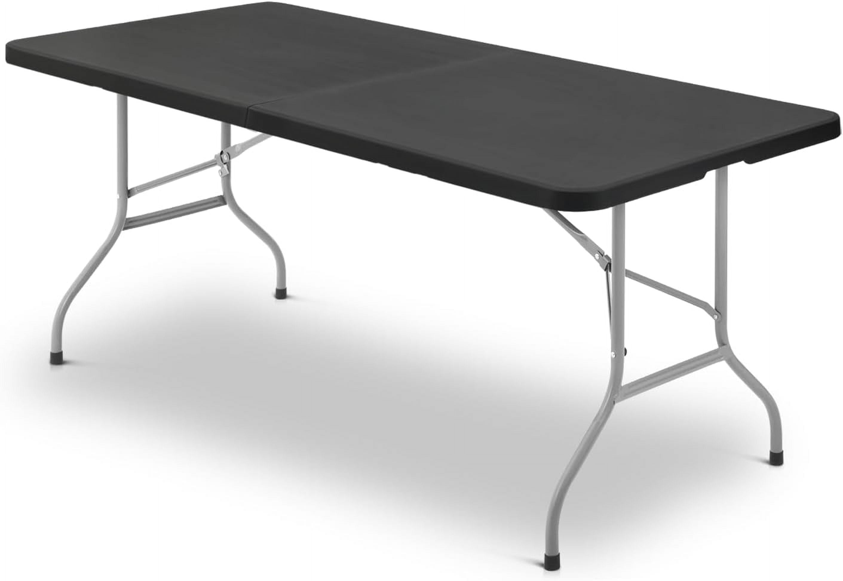 72' S Table, Collapsible Camping Table, Rectangular Picnic Table with ...