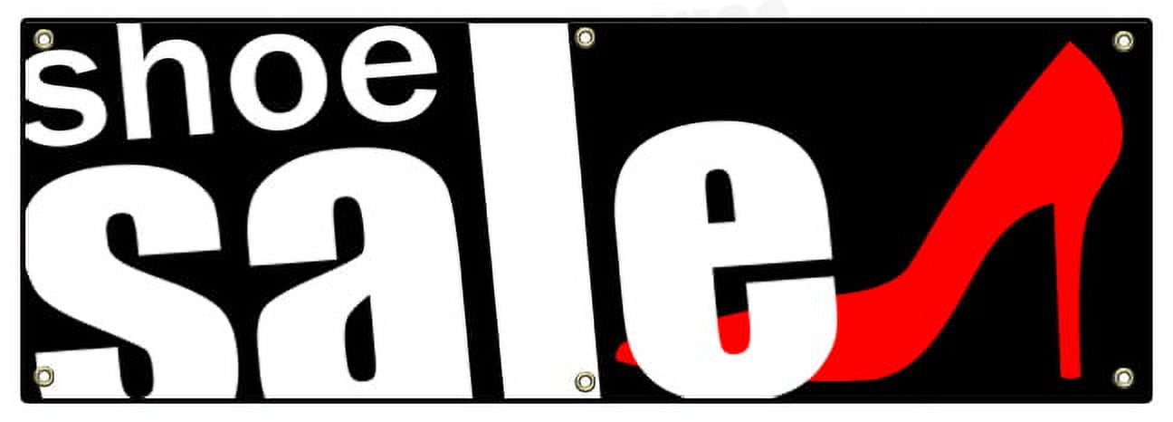 72" SHOE SALE BANNER SIGN store shoes clearance signs - Walmart.com