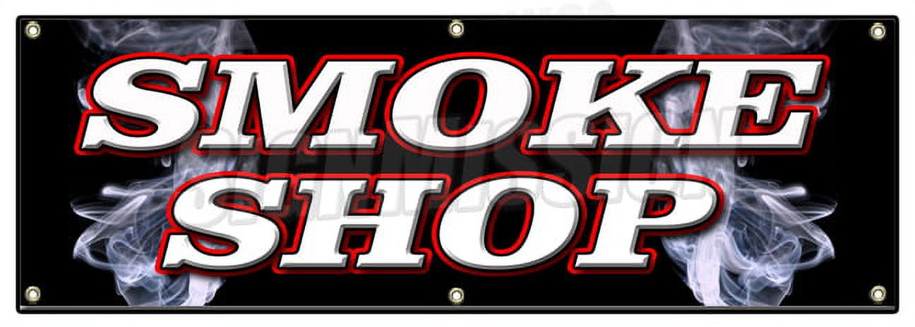 72" SMOKE SHOP BANNER SIGN cigar cigarrettes shop hookah pipes ...