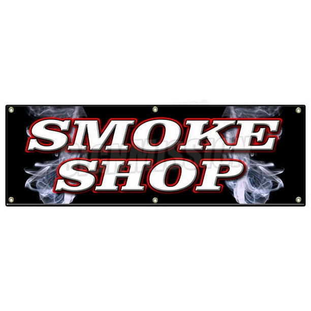 72" SMOKE SHOP BANNER SIGN cigar cigarrettes shop hookah pipes ...
