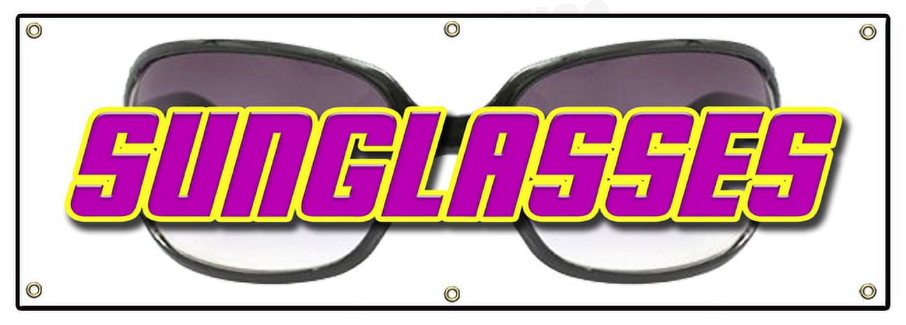 72" SUNGLASSES BANNER SIGN sunglass store sale signs - Walmart.com