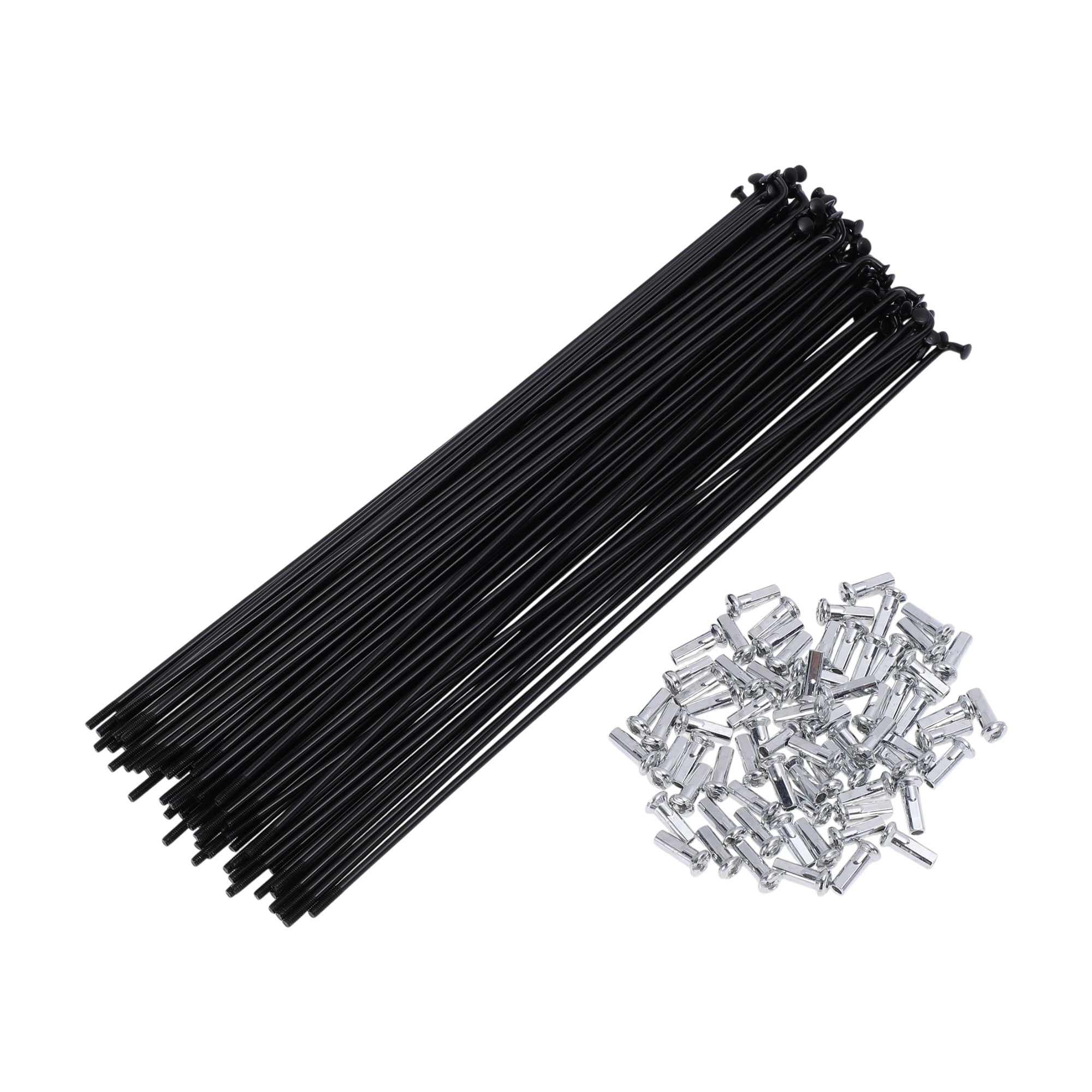 72 Set 13G Bicycle Spokes 213mm Bike Wheel Spokes Carbon Steel Black ...