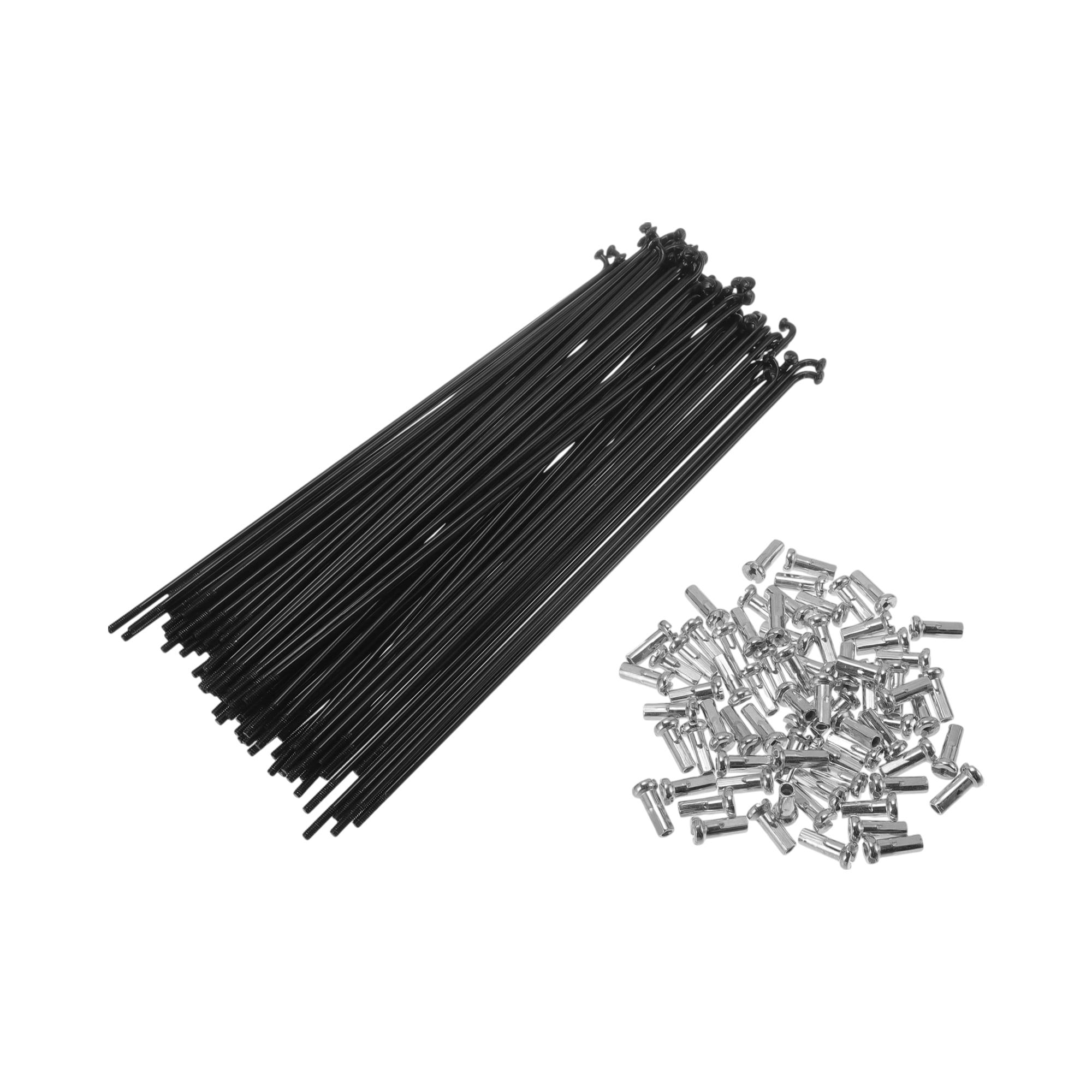 72 Set 14G Bicycle Spoke 159mm Bike Wheel Spoke Carbon Steel Black ...