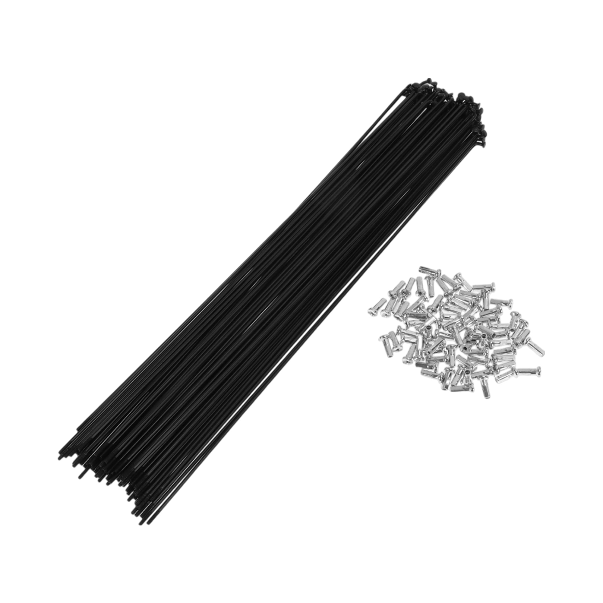72 Set 14G Bicycle Spoke 297mm Bike Wheel Spoke Carbon Steel Black ...