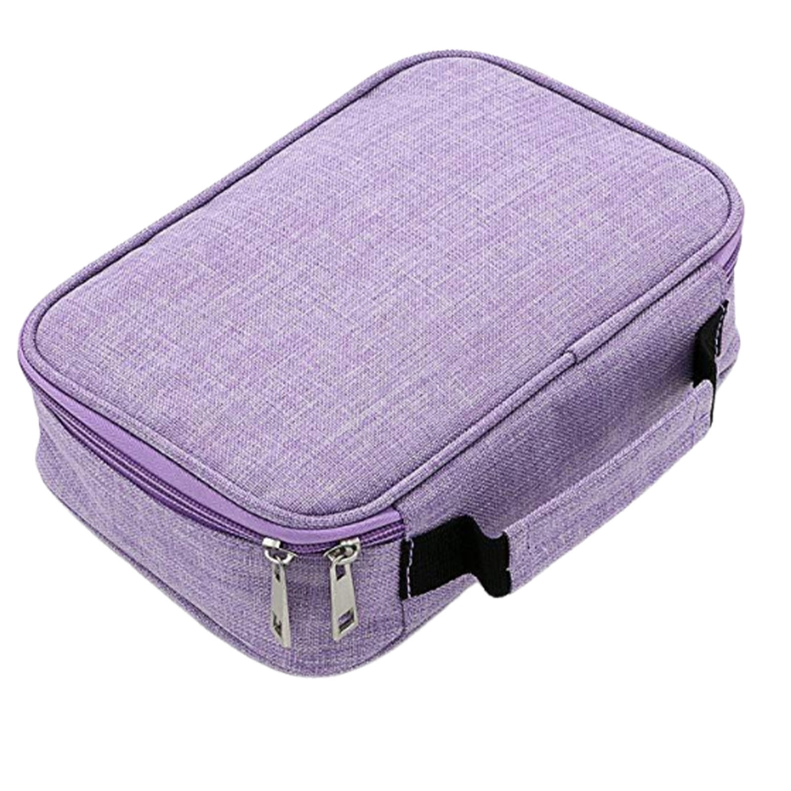 72-Slot Pencil Organizer Case, Multi-Compartment Zipper Pouch with ...