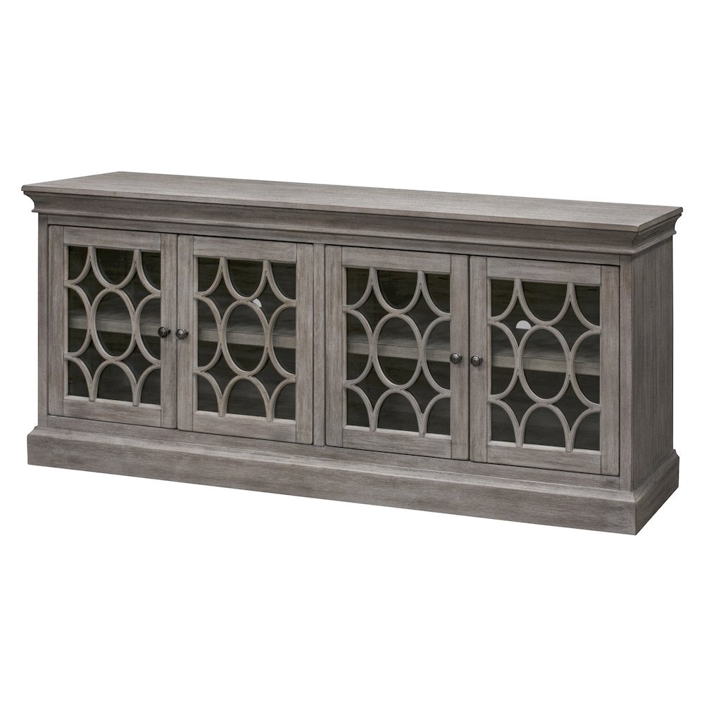 "72"" Felicity TV Console Entertainment Stand with Diamond Pattern Wood ...