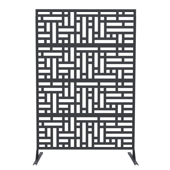 1 Pack 72" Tall Decorative Metal Garden Privacy Fence – Rustproof ...