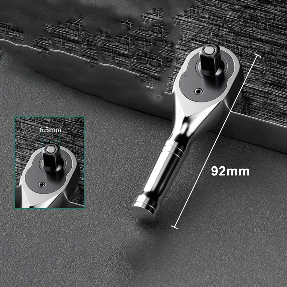 72 Teeth Mini Ratchet Wrench 1/4 3/8 1/2 Big Medium Small Fly Short ...