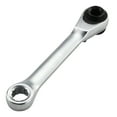72-Tooth Double-Ended Hex Ratchet Wrench 1/4 Inch, Bi-Directional for ...