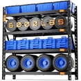 72''W Storage Shelves, 6000LBS Metal Garage Shelving Unit with Magnetic ...