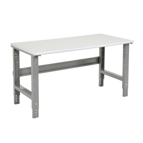 72"W X 30"D ESD Safety Edge Top Work Bench - 1-1/4" Top - Adjustable ...