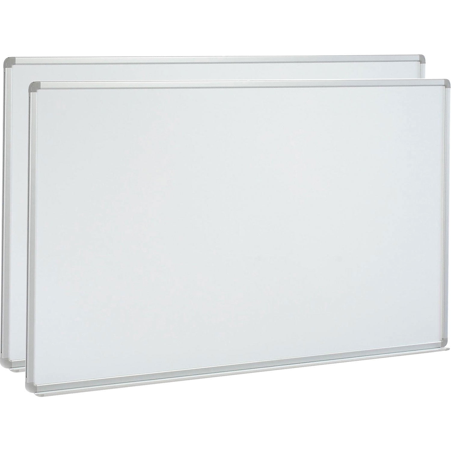 72"W x 48"H Magnetic Whiteboard, Steel Surface with Aluminum Frame, 2 ...