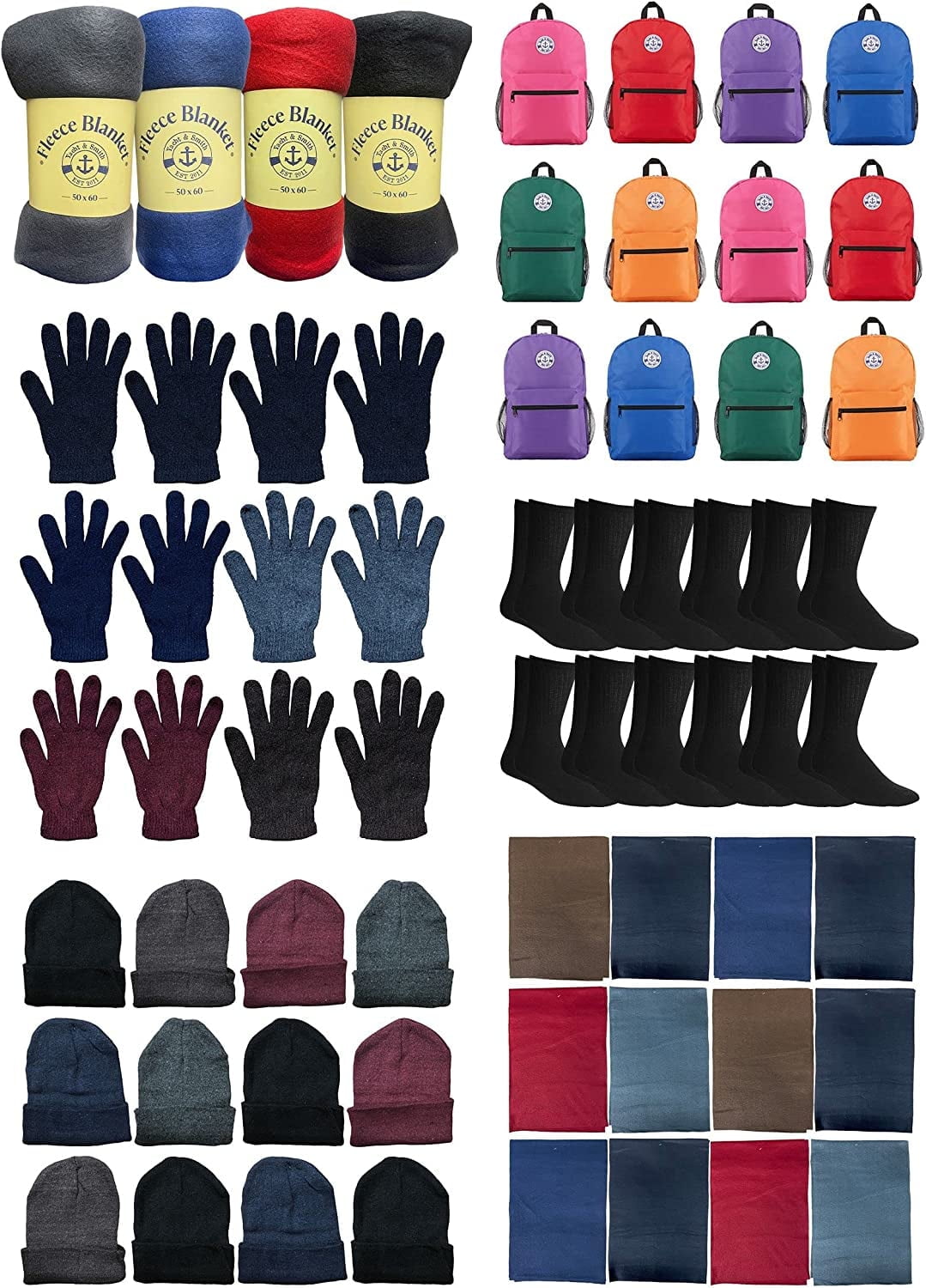 Yacht & Smith 72 Winter Kit Pack Unisex Winter Bundle Set, Blankets ...