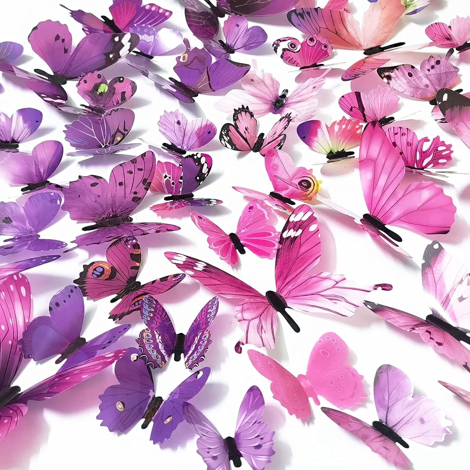 72 count Butterfly Wall Butterflies Wall Art Craft Decor Removable ...