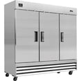72 cu. ft. Stainless Steel Nexel Reach-In Freezer with 3 Solid Doors ...