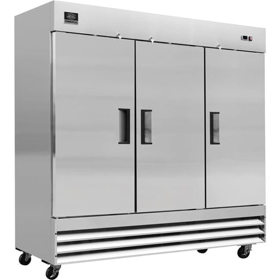 72 cu. ft. Stainless Steel Nexel Reach-In Freezer with 3 Solid Doors ...