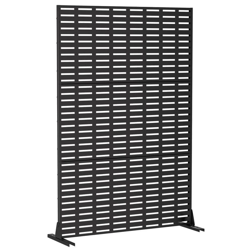 72 in. Abraham Metal Outdoor Garden Fence Privacy Screen Garden Screen ...