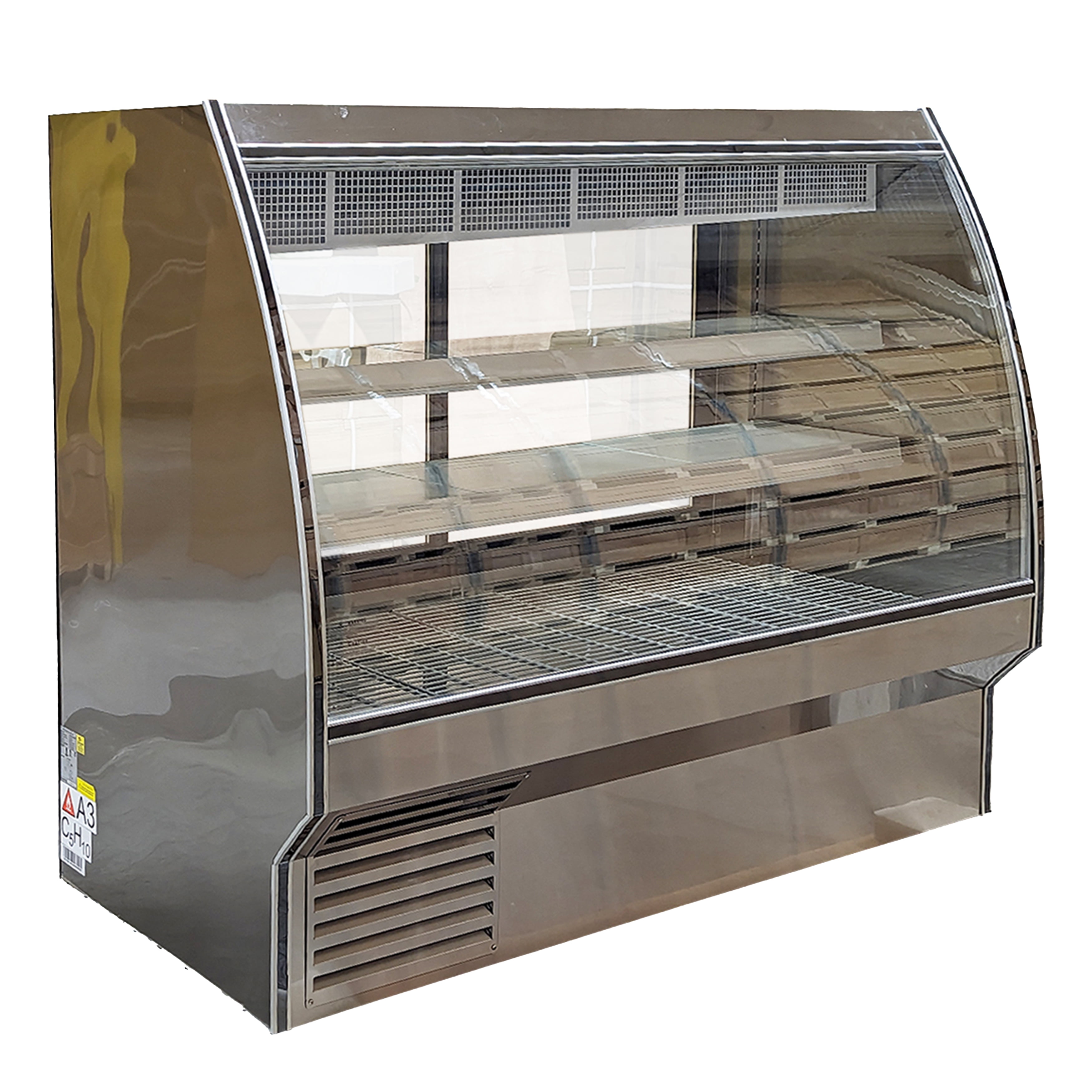 72 in. Commercial Seafood Raw Meat Refrigerated Display 34.5 Cu.Ft ...